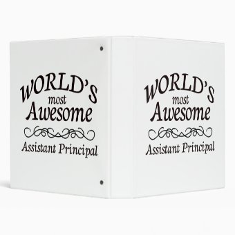 World's Most Awesome Assistant Principal Binder | Zazzle