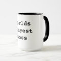Worlds Okayest Boss Mug | Zazzle