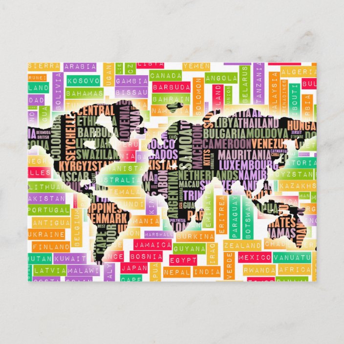 Worldwide Travel Postcard | Zazzle.com