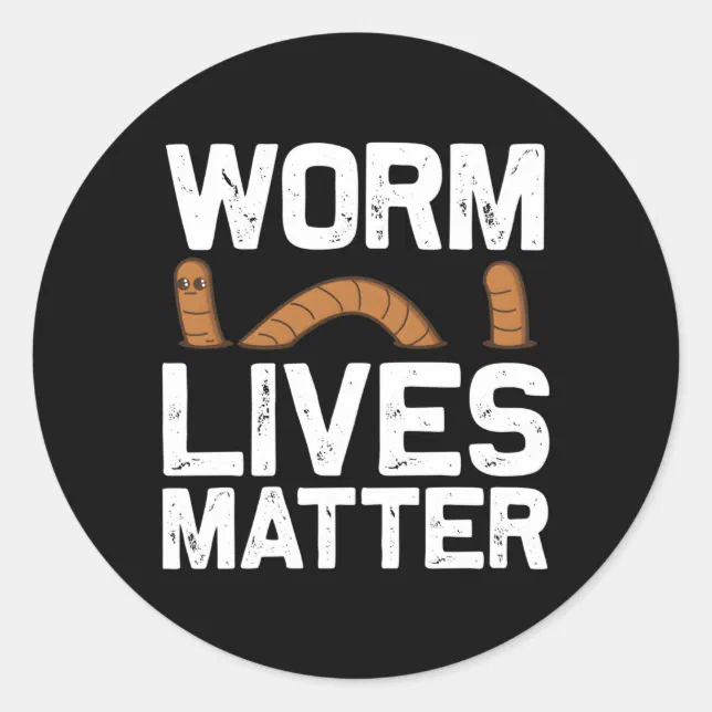 Worm For Ehworm Grunting Farmers Classic Round Sticker | Zazzle