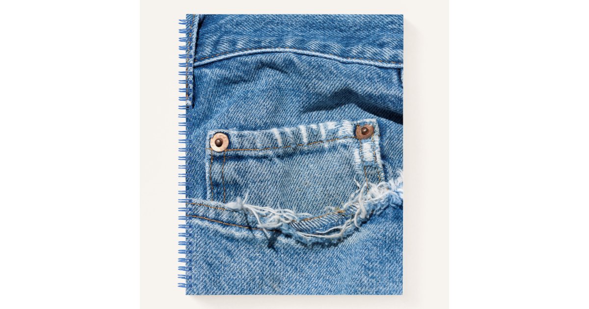 Worn Jeans Notebook | Zazzle