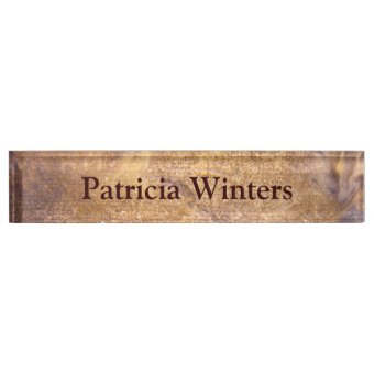Worn old book cover nameplate | Zazzle