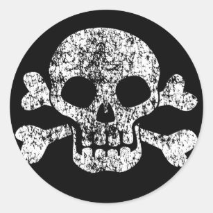 Skull And Crossbones Stickers | Zazzle