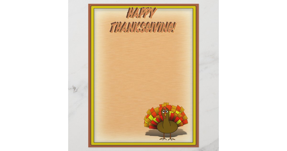 Worried Thanksgiving Turkey Flyer | Zazzle