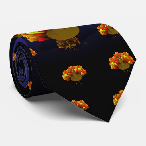 Worried Thanksgiving Turkey Tie | Zazzle
