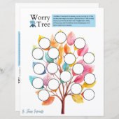 Worry Tree Worksheet - Digital Download | Zazzle