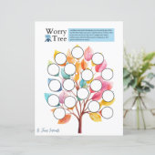 Worry Tree Worksheet - Digital Download | Zazzle