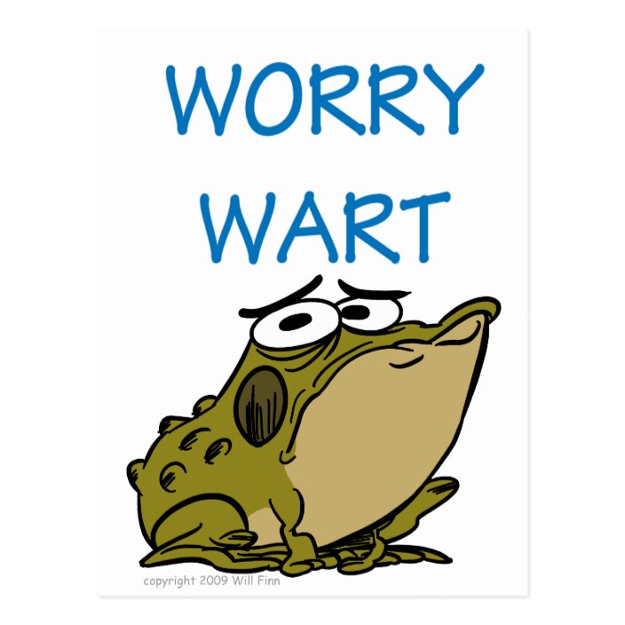 WORRY WART POSTCARD | Zazzle.com