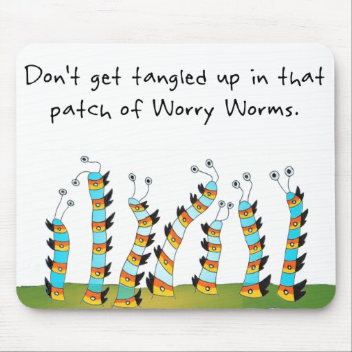 Worry Worm Mouse Pad | Zazzle