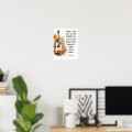 Worship Watercolor Floral Guitar Psalm 98:4 Poster | Zazzle