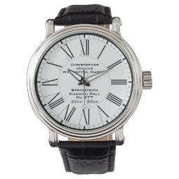 Worshipful Master Masonic Lodge Commemorative Watch | Zazzle