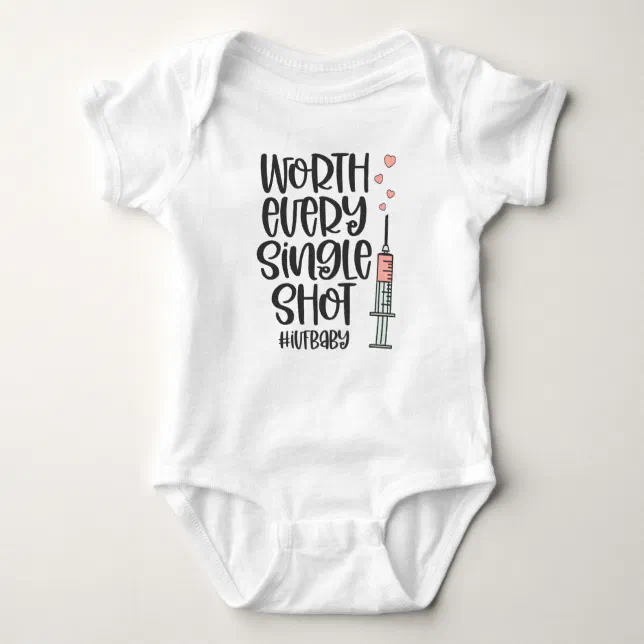 Worth Every Single Shot IVF Baby Baby Bodysuit | Zazzle Worth Every Single Shot IVF Baby Baby Bodysuit | Zazzle