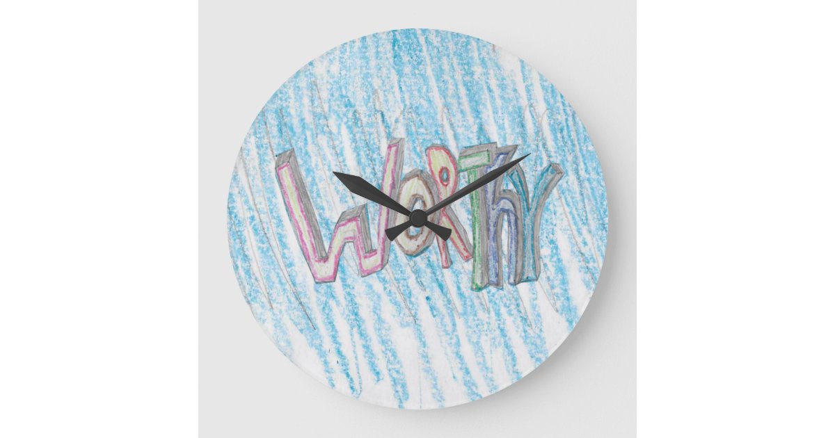 Worthy Graffiti Design Clock | Zazzle