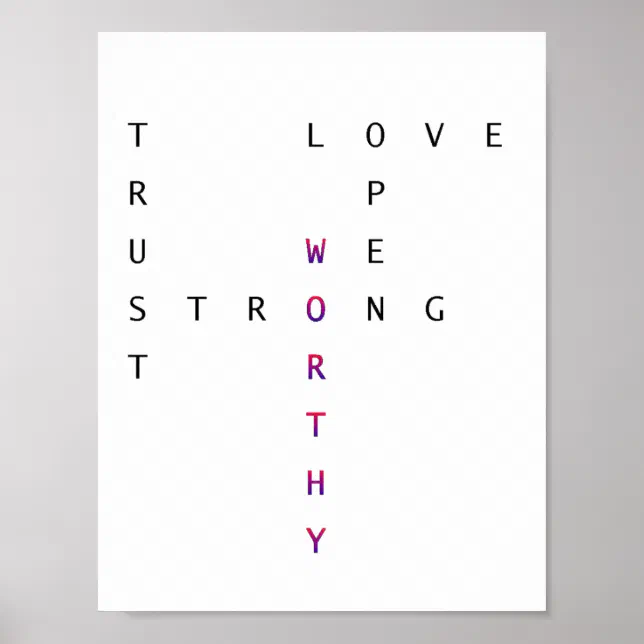 Worthy Love Poster | Zazzle