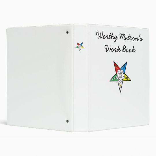 Worthy Matron's Work Book Binder | Zazzle.com
