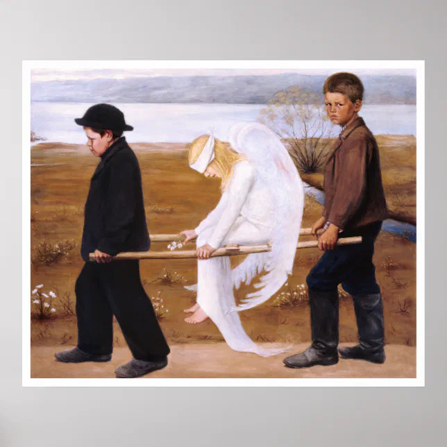 Wounded angel by Hugo Simberg Favorite CC1254 XL Poster | Zazzle