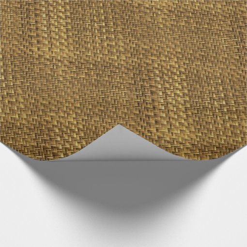 Woven grass mat wrapping paper | Zazzle