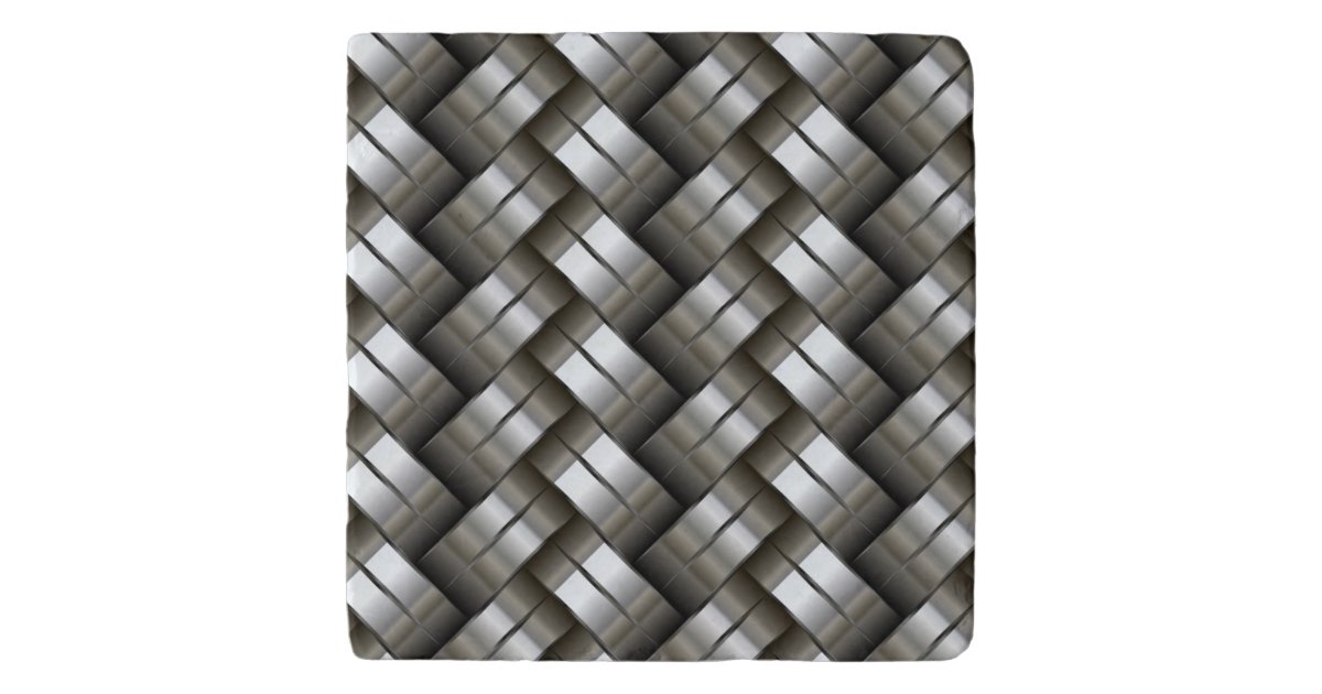 Woven metal pattern trivet | Zazzle