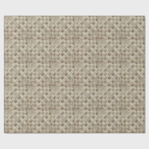 Woven Palm Matting Wrapping Paper | Zazzle