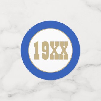 Wow! Class reunion custom table confetti! Confetti | Zazzle