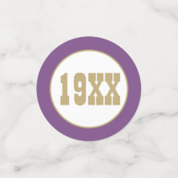 Wow! Class reunion custom table decor Confetti | Zazzle