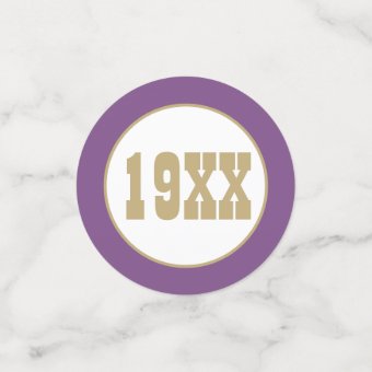 Wow! Class reunion custom table decor Confetti | Zazzle