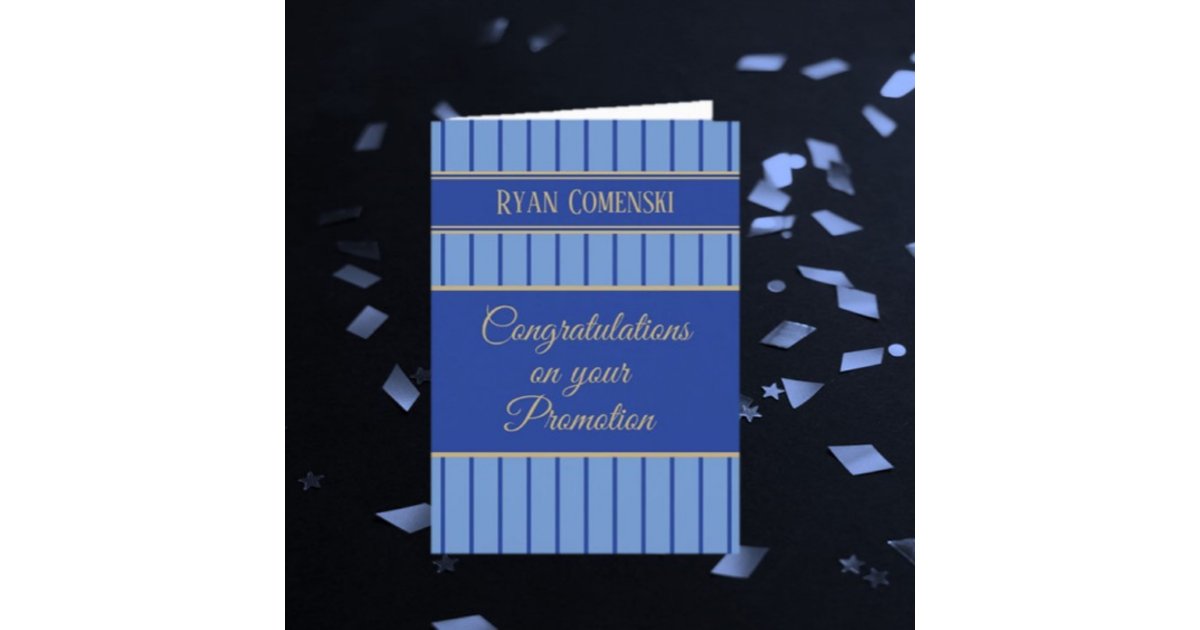 Wow! Custom Congrats on job promotion card | Zazzle