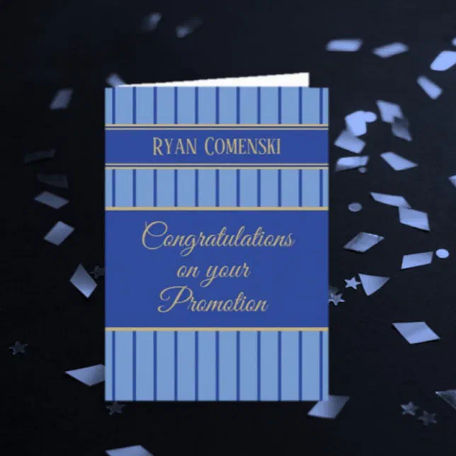 Wow! Custom Congrats on job promotion card | Zazzle