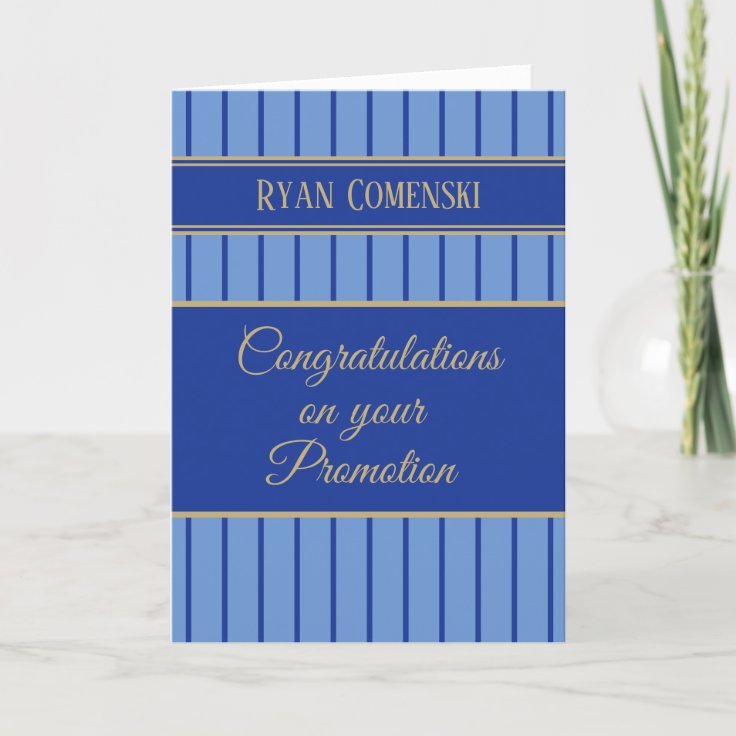 Wow! Custom Congrats on job promotion card | Zazzle