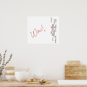 Wow Signal SETI Message Poster | Zazzle