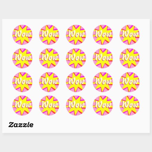 Wow Stickers | Zazzle