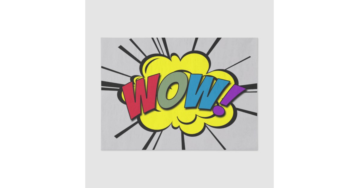 WOW! TISSUE PAPER | Zazzle