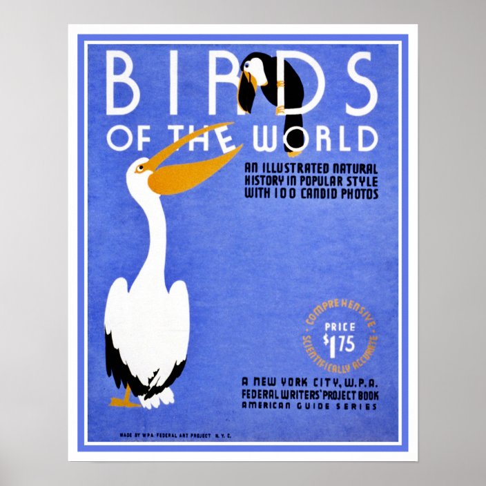 WPA Birds of the World advertising Poster | Zazzle.com