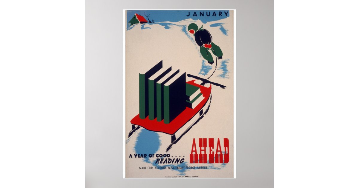 WPA Library Poster | Zazzle