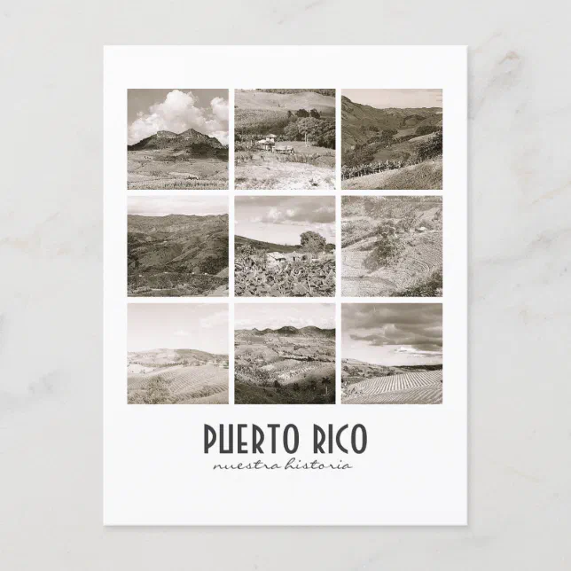 WPA Vintage Collage Puerto Rico Postcard | Zazzle