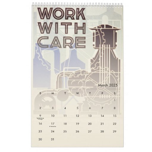 WPA Works Progress Administration Calendar | Zazzle