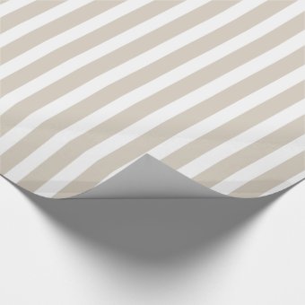 Wrapping Paper-Champagne Stripes Wrapping Paper | Zazzle