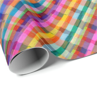 Wrapping Paper Colorful Graphic Line Pattern | Zazzle
