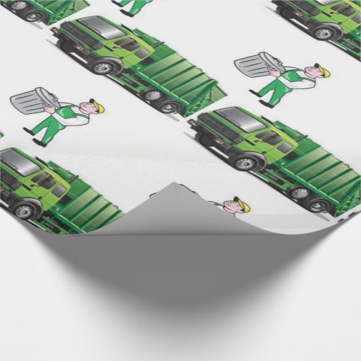 Wrapping paper Garbage Man | Zazzle