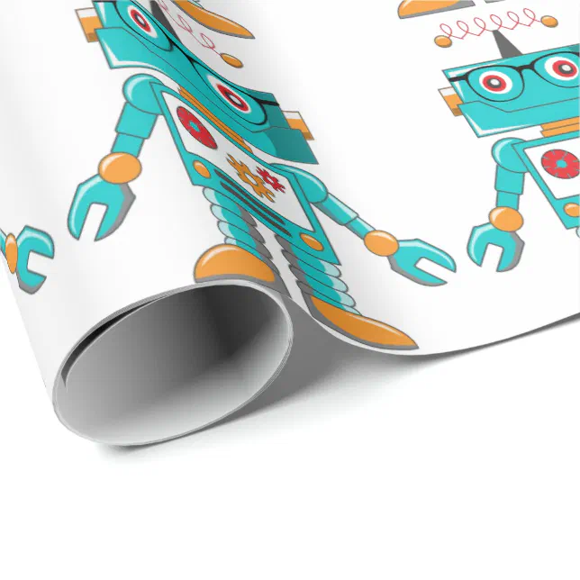 Wrapping Paper - Intelligent Robo | Zazzle
