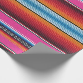 wrapping paper,Mexican serape print, pink Wrapping Paper | Zazzle