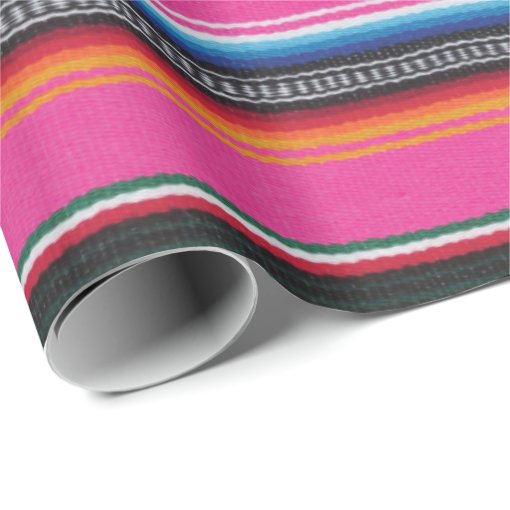 wrapping paper,Mexican serape print, pink Wrapping Paper | Zazzle