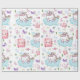 Wrapping Paper Pink Blue Baby Unicorn Cat Rainbow | Zazzle