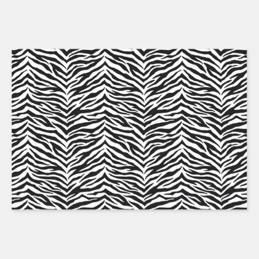 Wrapping Paper Sheets-Zebra Print | Zazzle