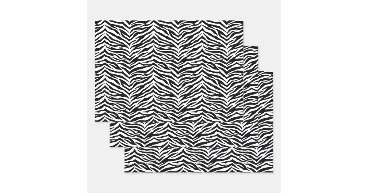 Wrapping Paper Sheets-Zebra Print | Zazzle.com