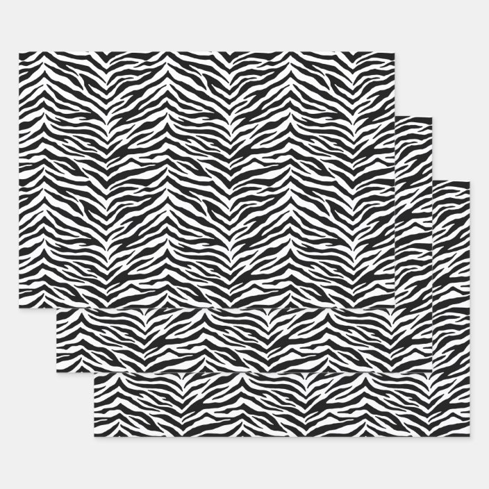 Wrapping Paper Sheets-Zebra Print | Zazzle.com