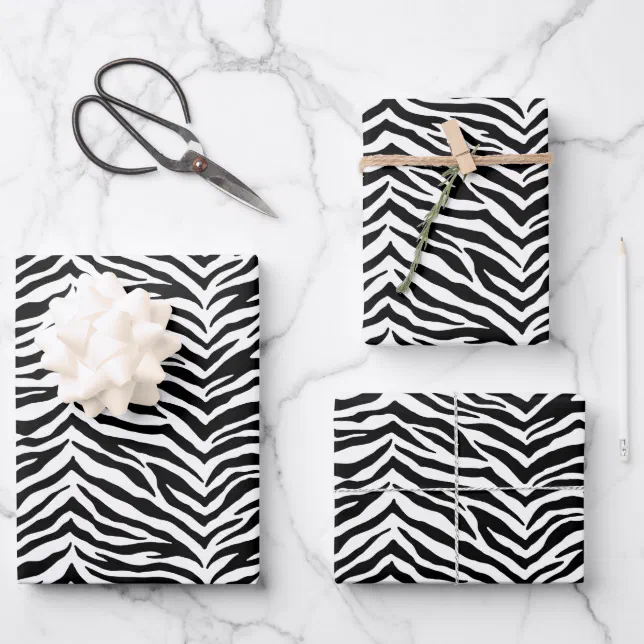 Wrapping Paper Sheets-Zebra Print | Zazzle