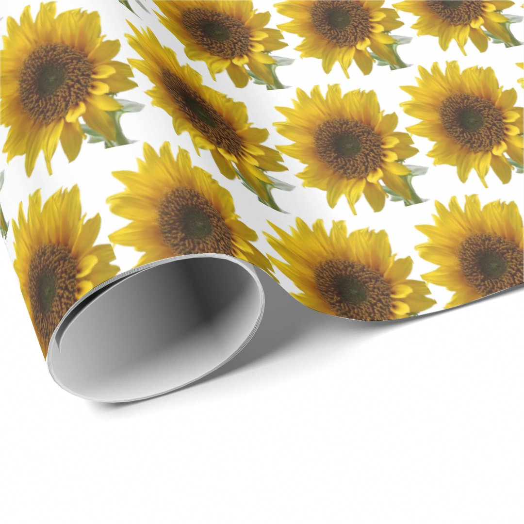 Wrapping paper Sunflower | Zazzle
