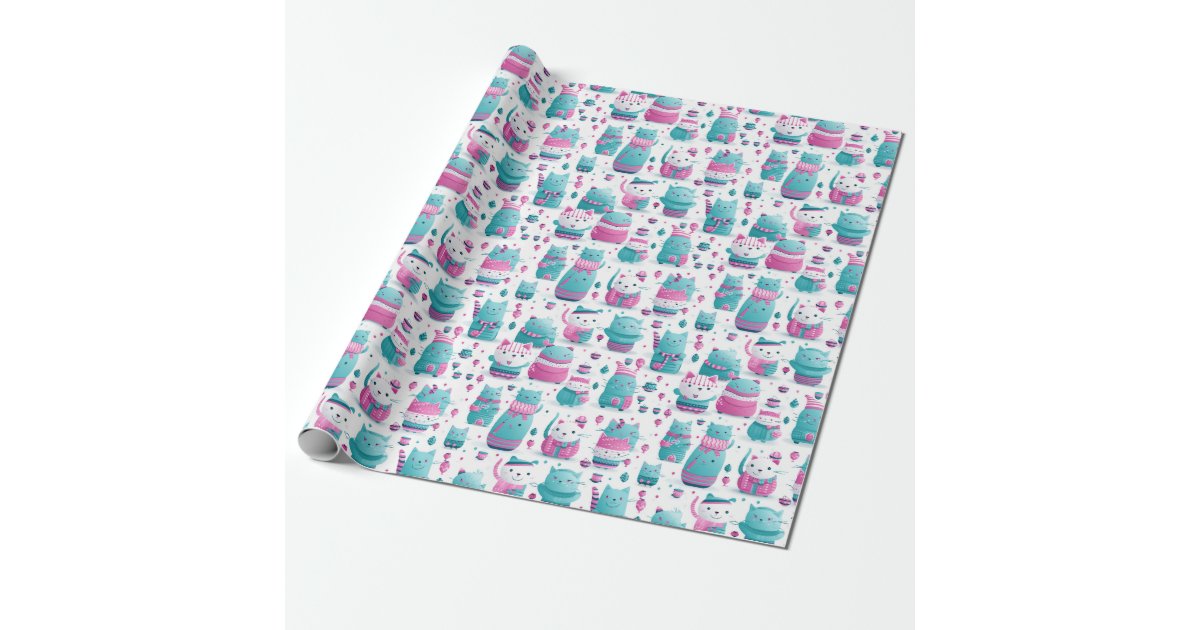 Wrapping Paper - Transgender Pride Cats 1 | Zazzle