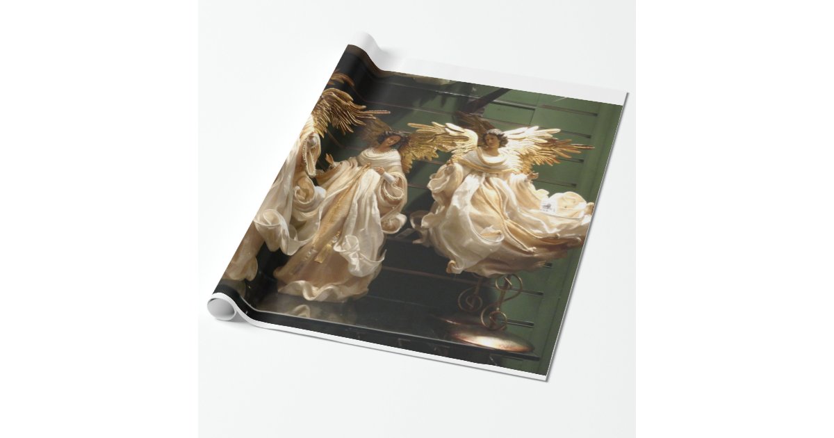 Wrapping Paper with Angels | Zazzle